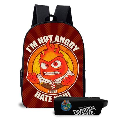 Kit Mochila e Estojo Escolar Anime Divertidamente Unissex - Use Thuco ...